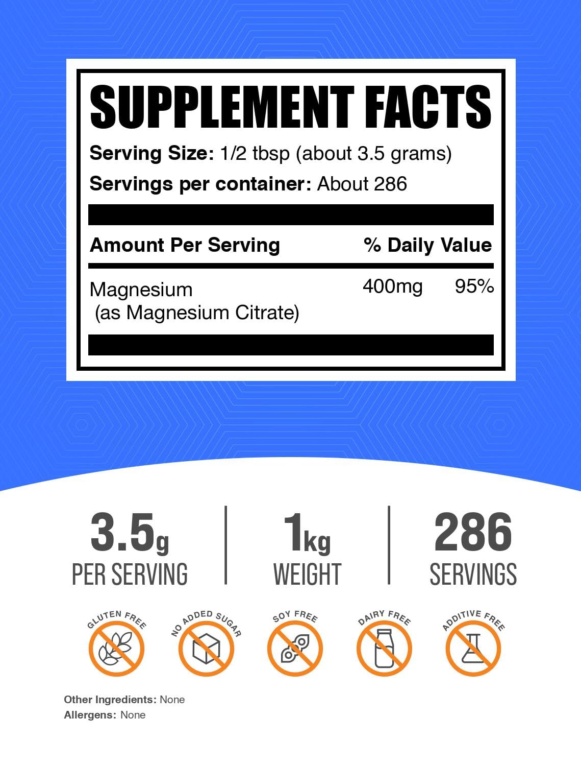 magnesium citrate for muscle recovery