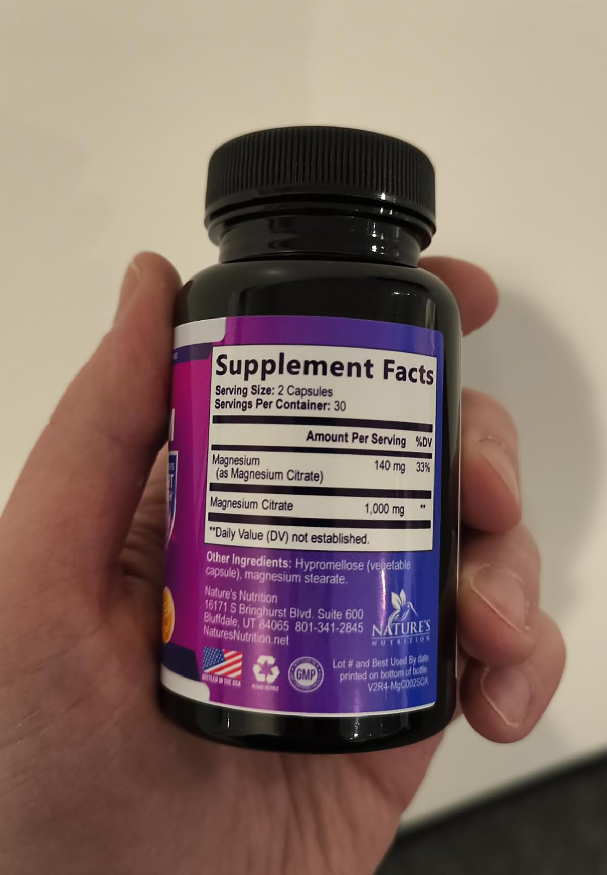 Magnesium citrate for muscle recovery
