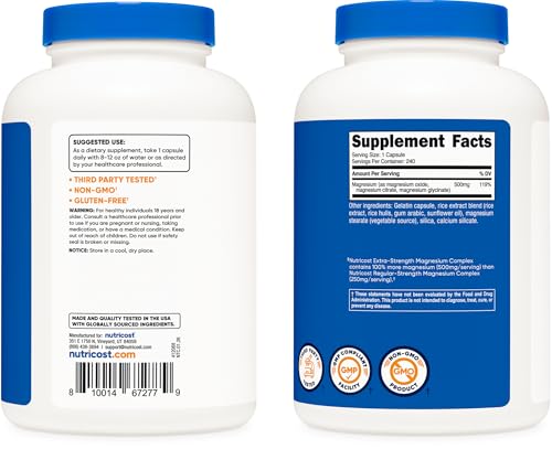 magnesium citrate for muscle relaxation