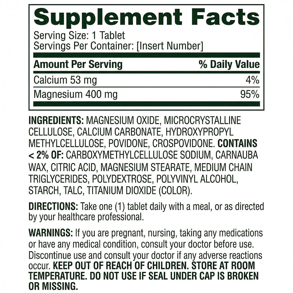 magnesium citrate for muscle relaxation