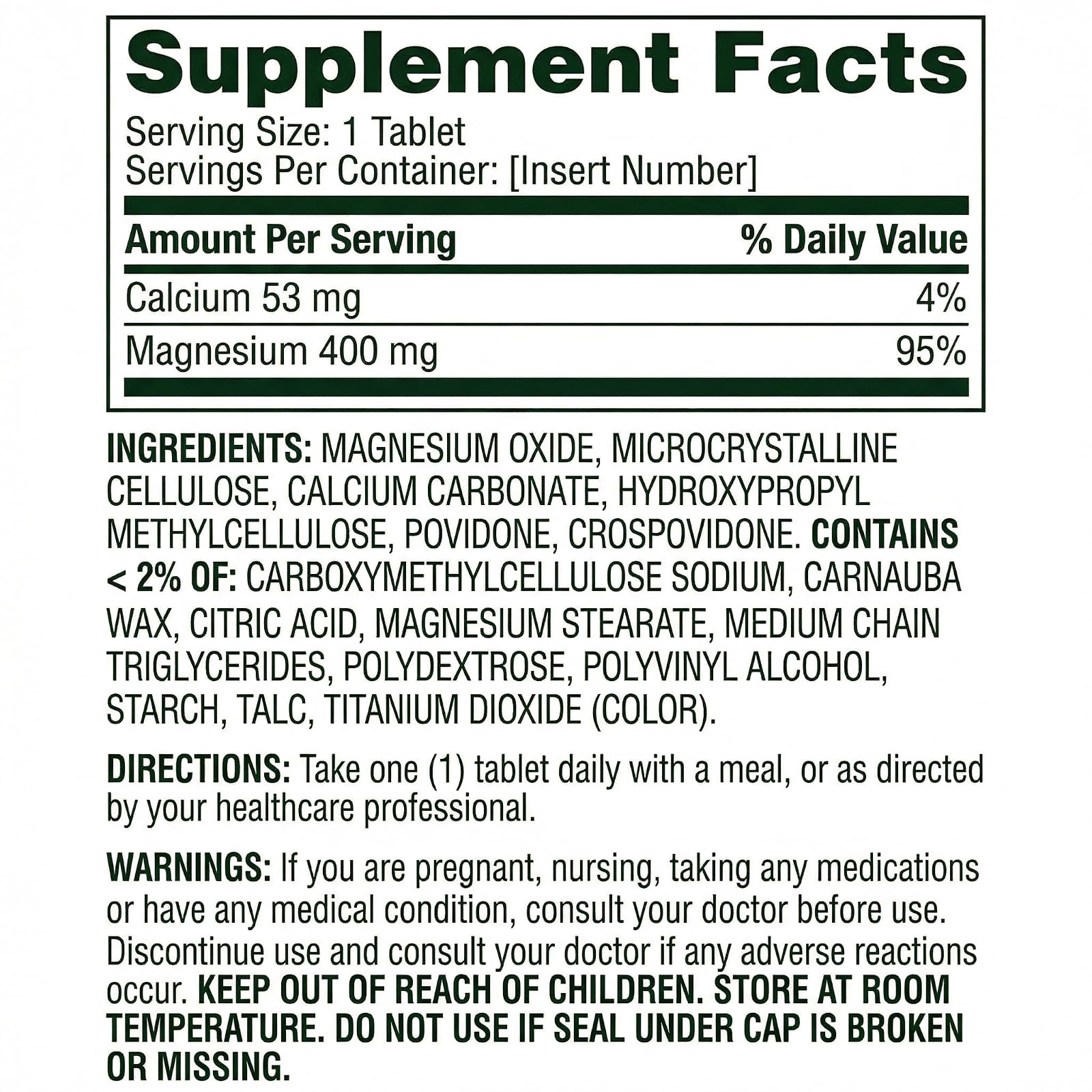 magnesium citrate for muscle relaxation
