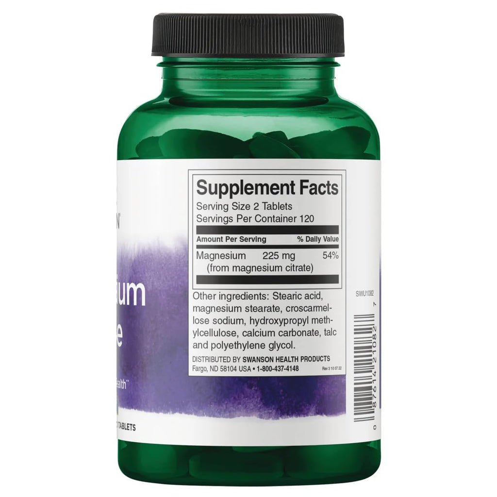 magnesium citrate for muscle relaxation