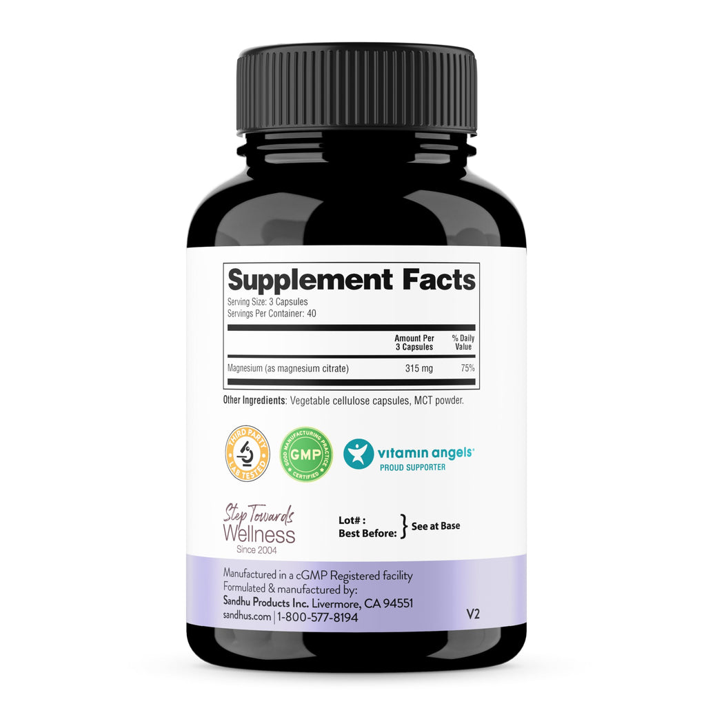 magnesium citrate for muscle relaxation