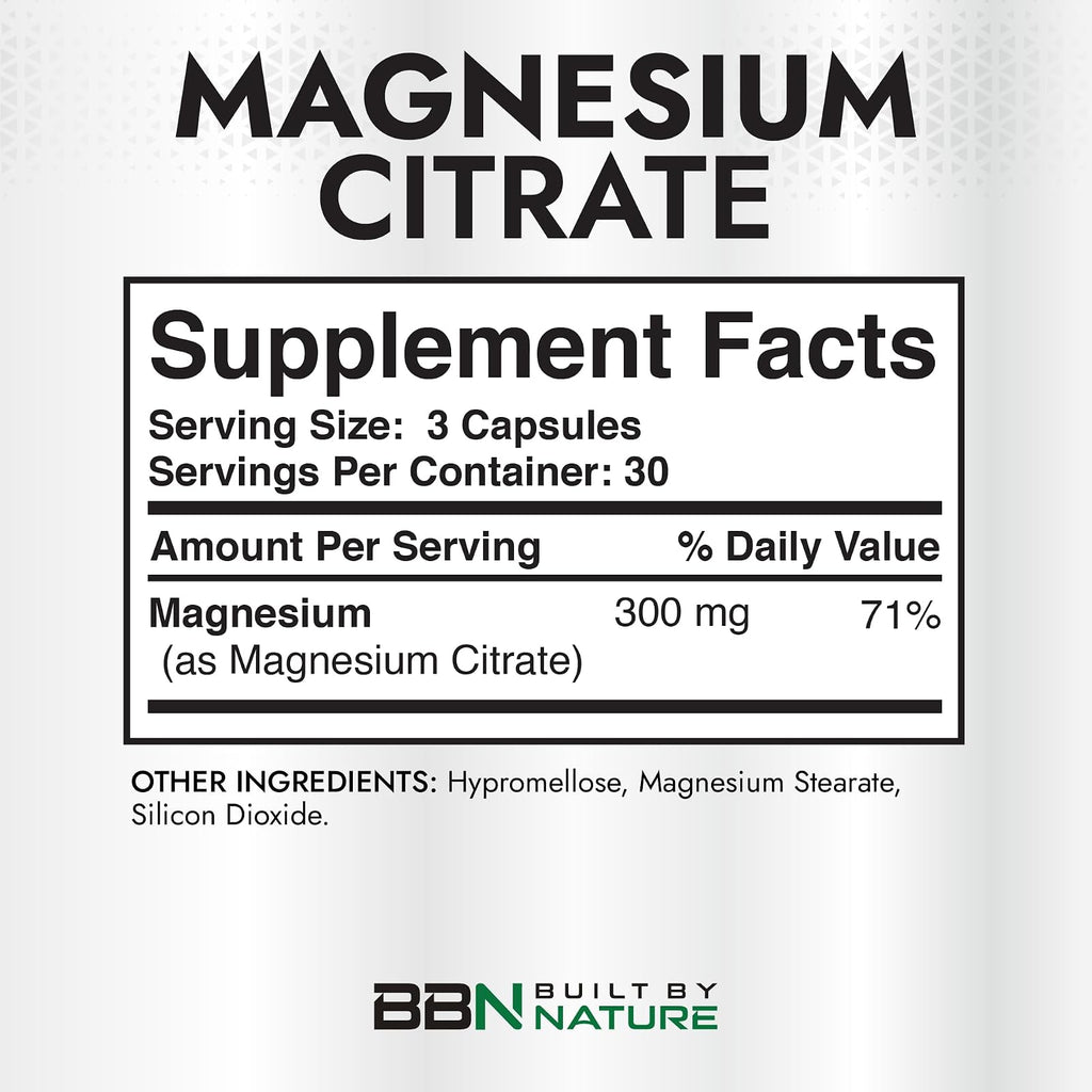 magnesium citrate for muscle relaxation