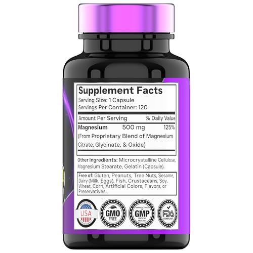 Magnesium citrate for muscle relaxation