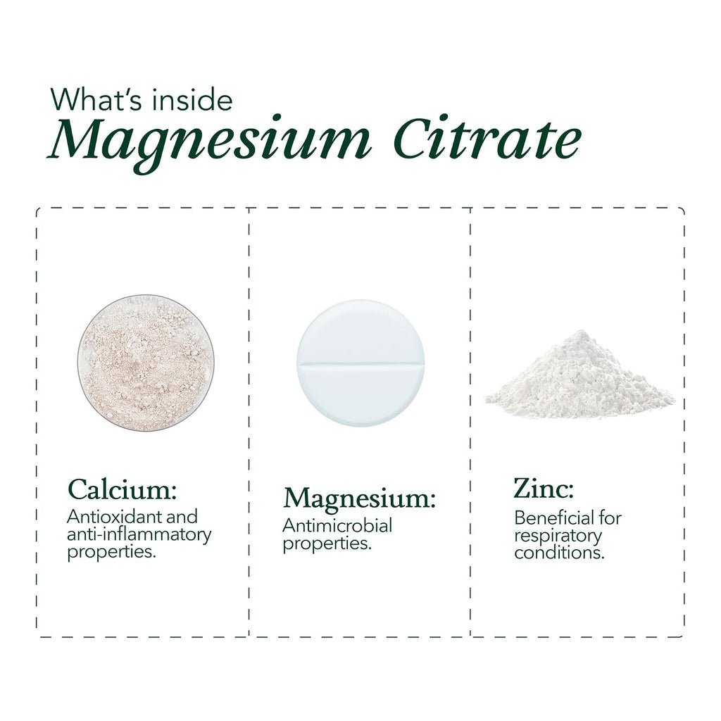 Magnesium citrate for muscle relaxation