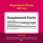 magnesium citrate for muscle relief