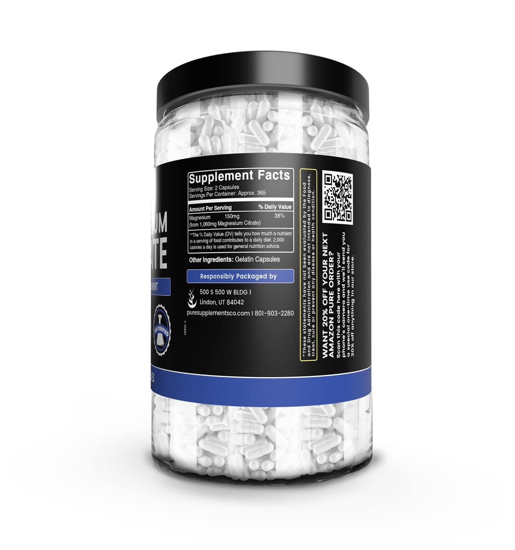 magnesium citrate for muscle support
