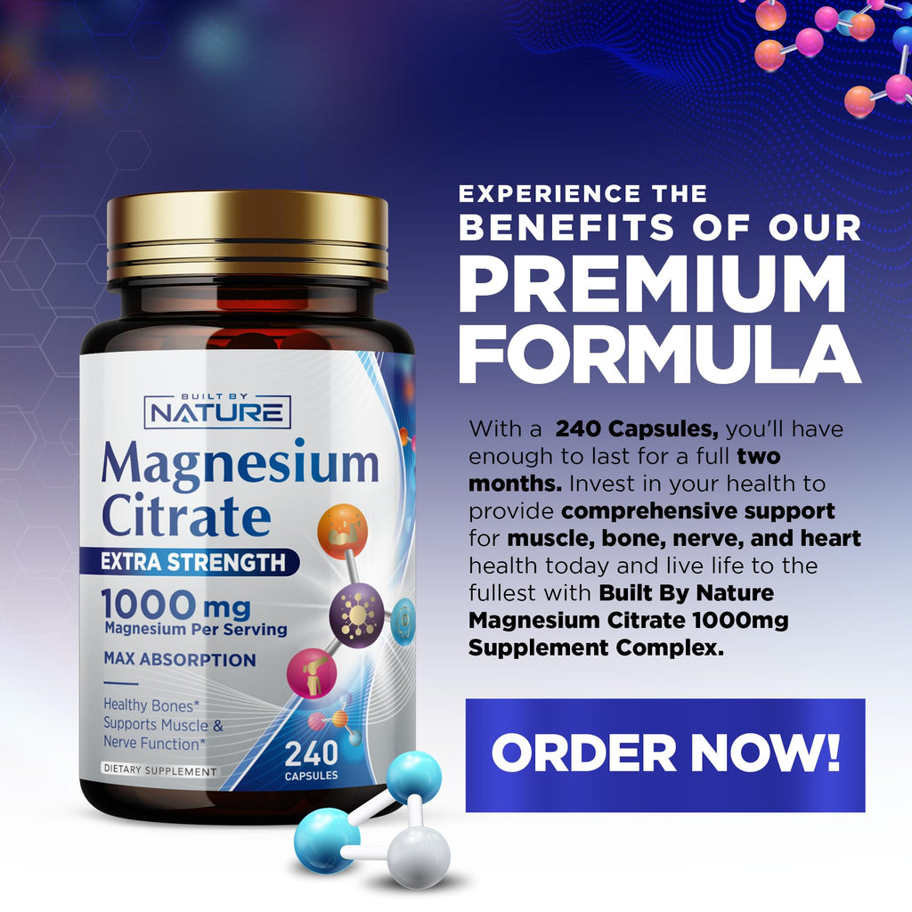 Magnesium citrate for nerve function