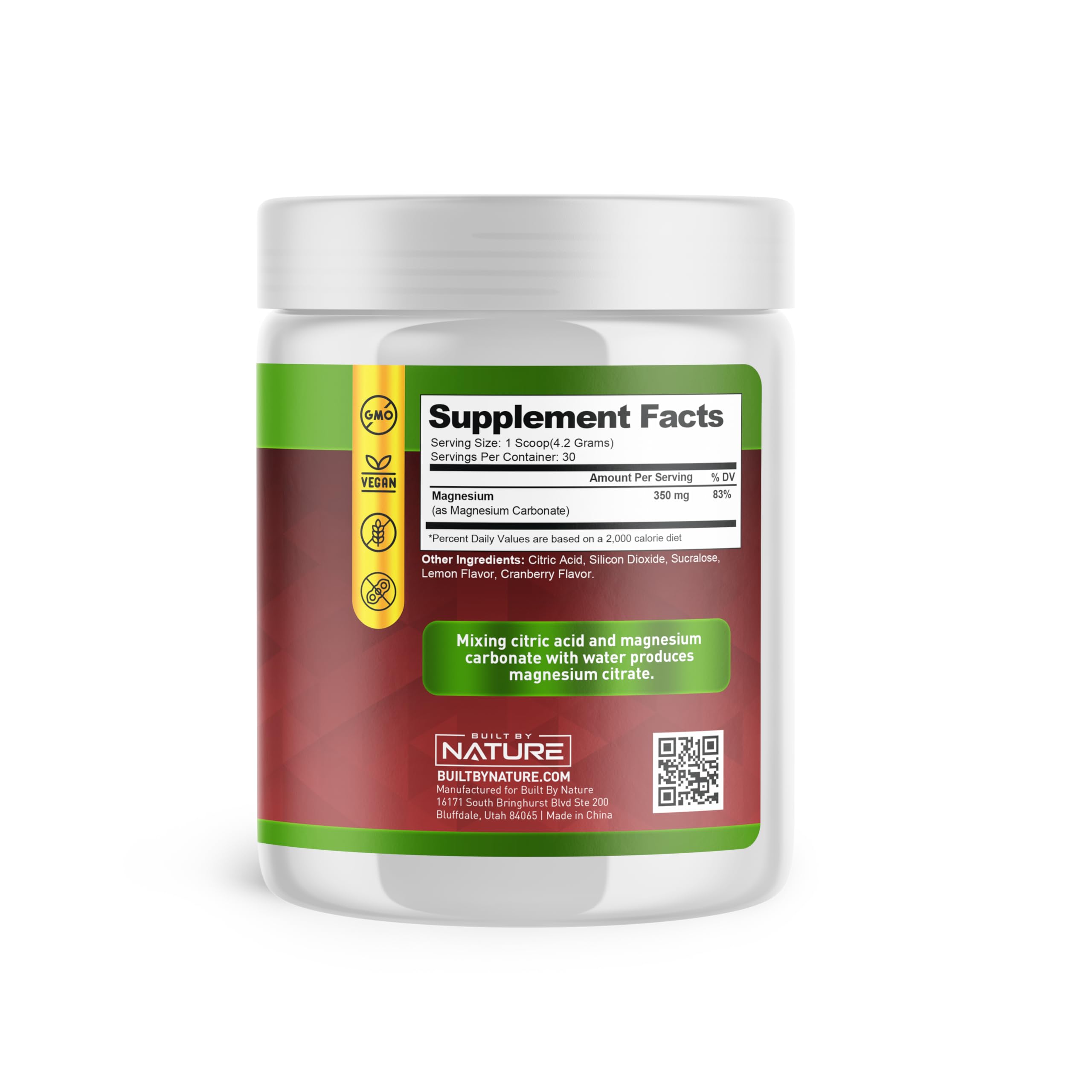 Magnesium citrate for overall health