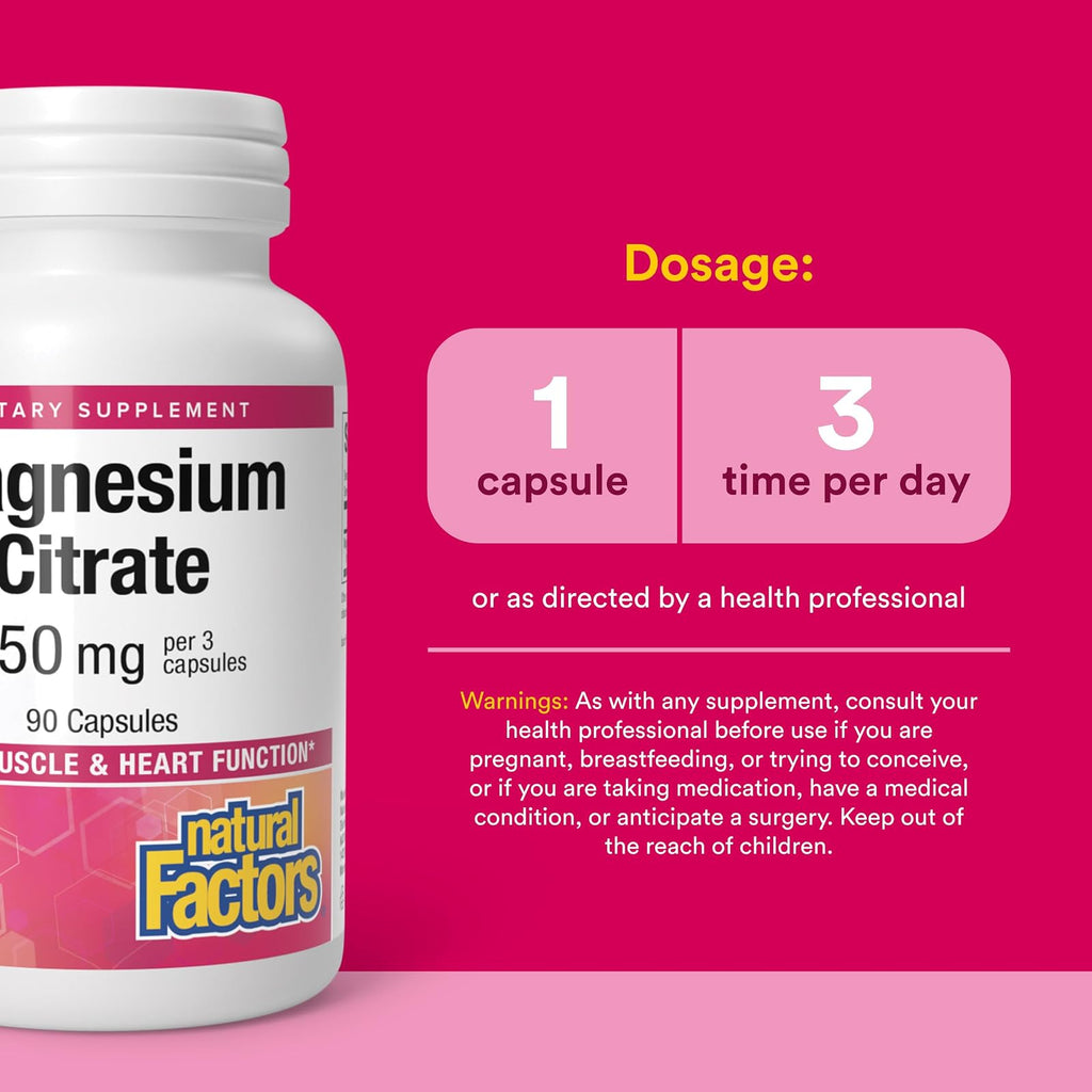 Magnesium citrate for relaxation support