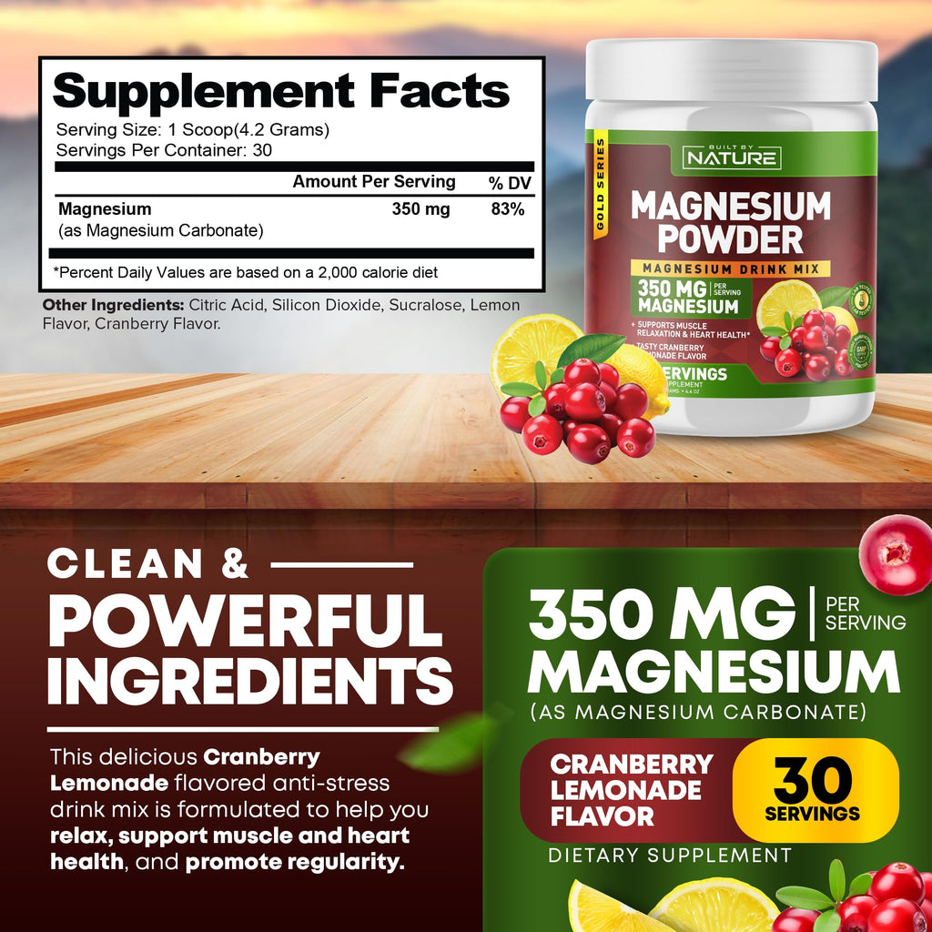 Magnesium citrate for stress relief