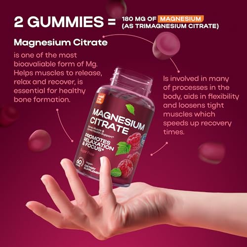 Magnesium citrate gummies for relaxation