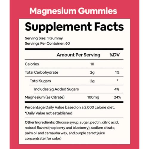 Magnesium citrate gummies for relaxation