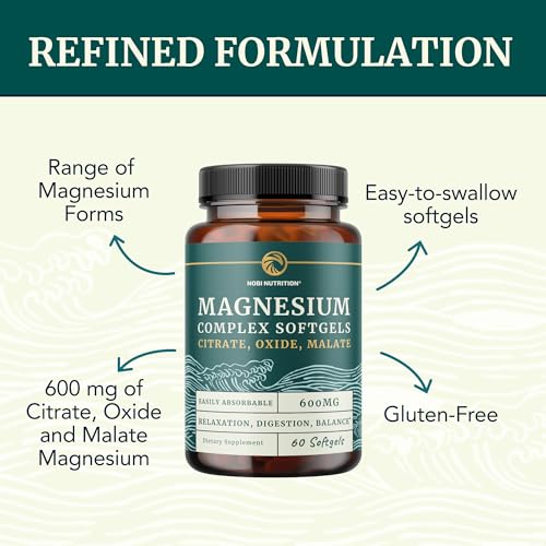 Magnesium citrate, malate, and oxide blend