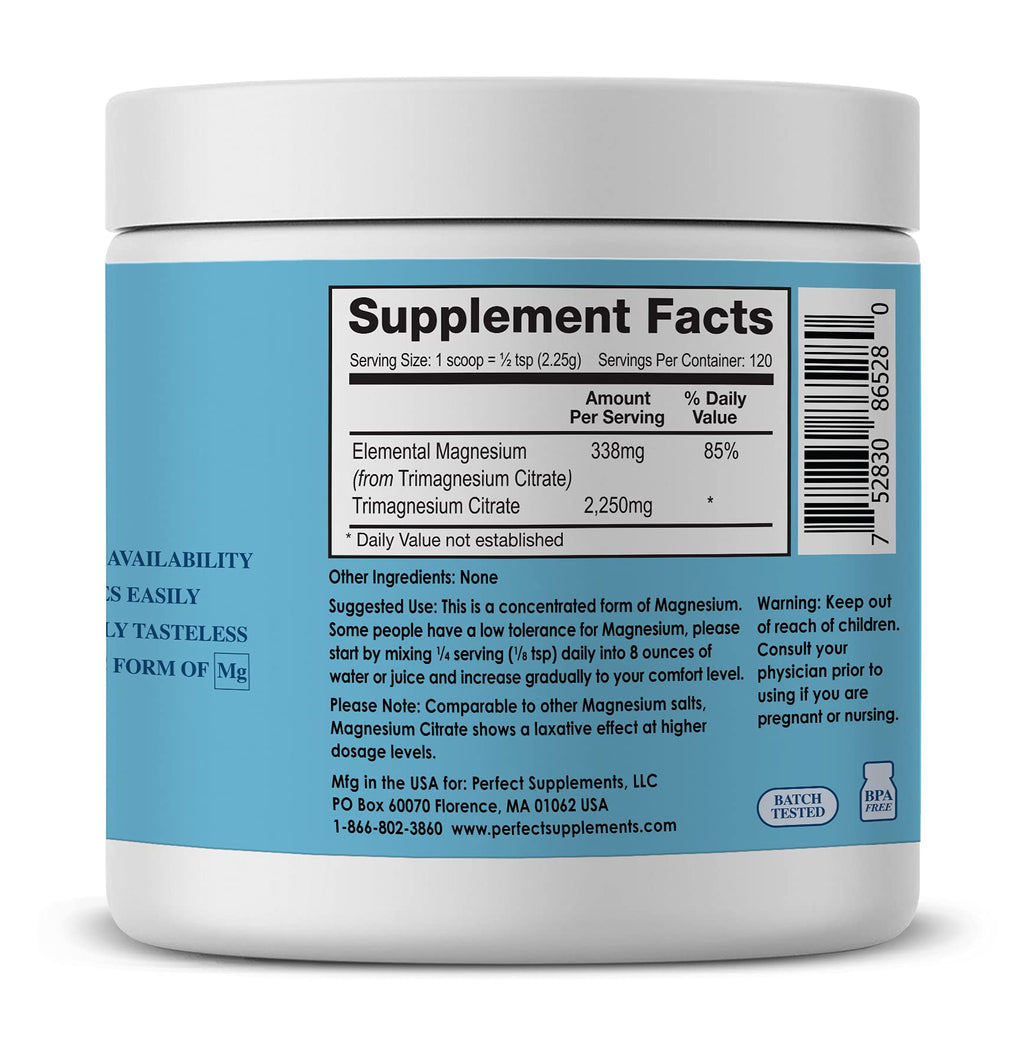 magnesium citrate powder for muscle recovery