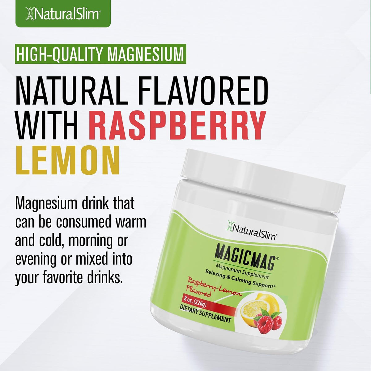 Magnesium citrate powder for muscle relaxation