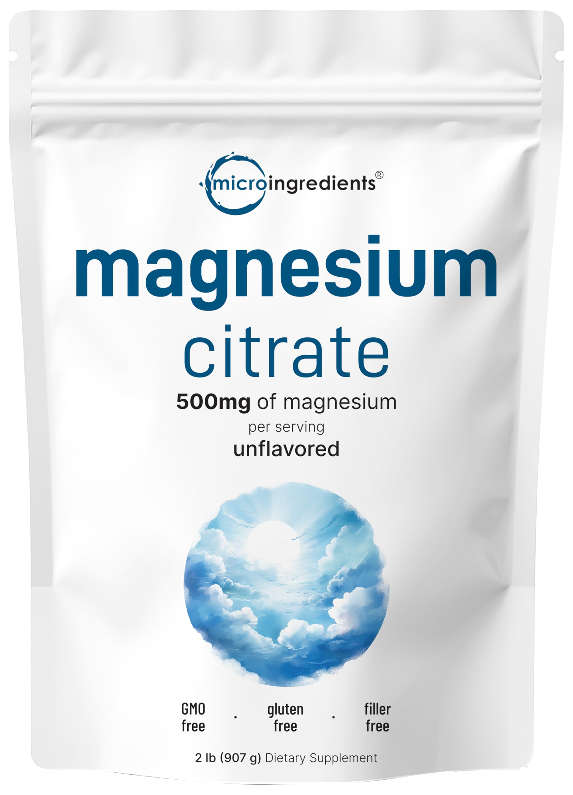 Magnesium citrate powder for relaxation
