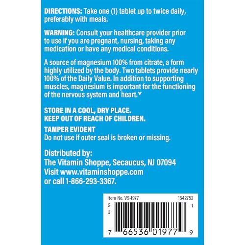 Magnesium citrate tablets for daily wellness