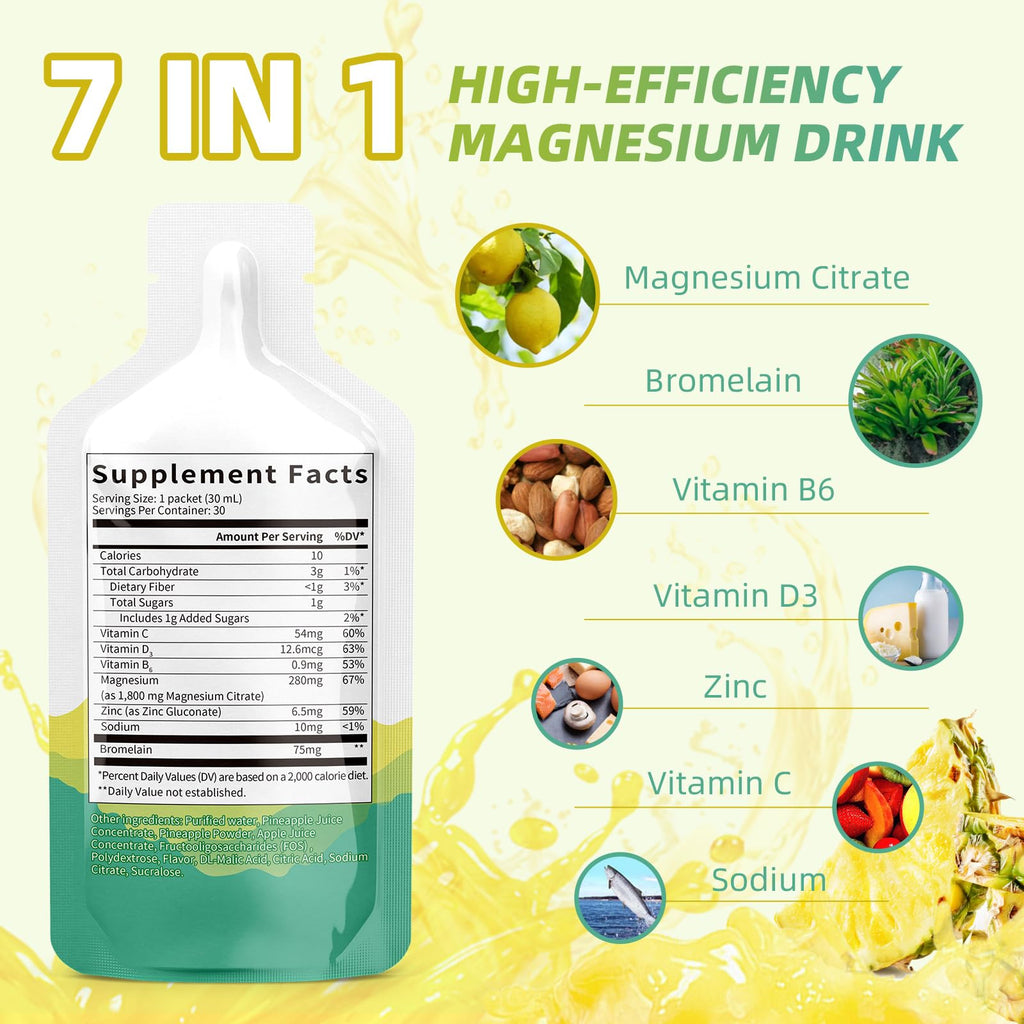 Magnesium complex drink for relaxation