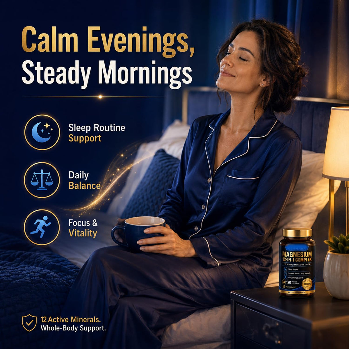 Magnesium complex for better sleep