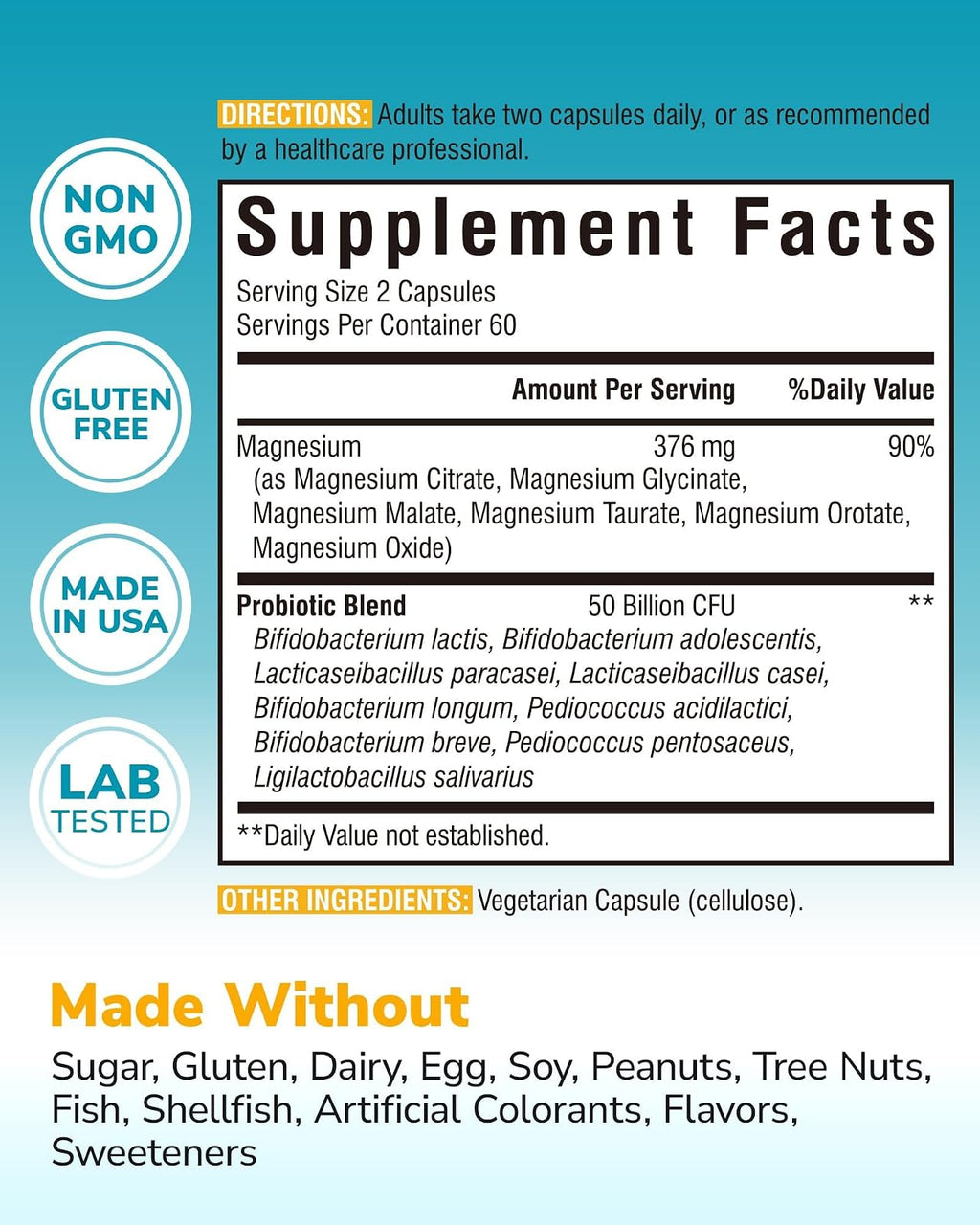 Magnesium complex for gut balance
