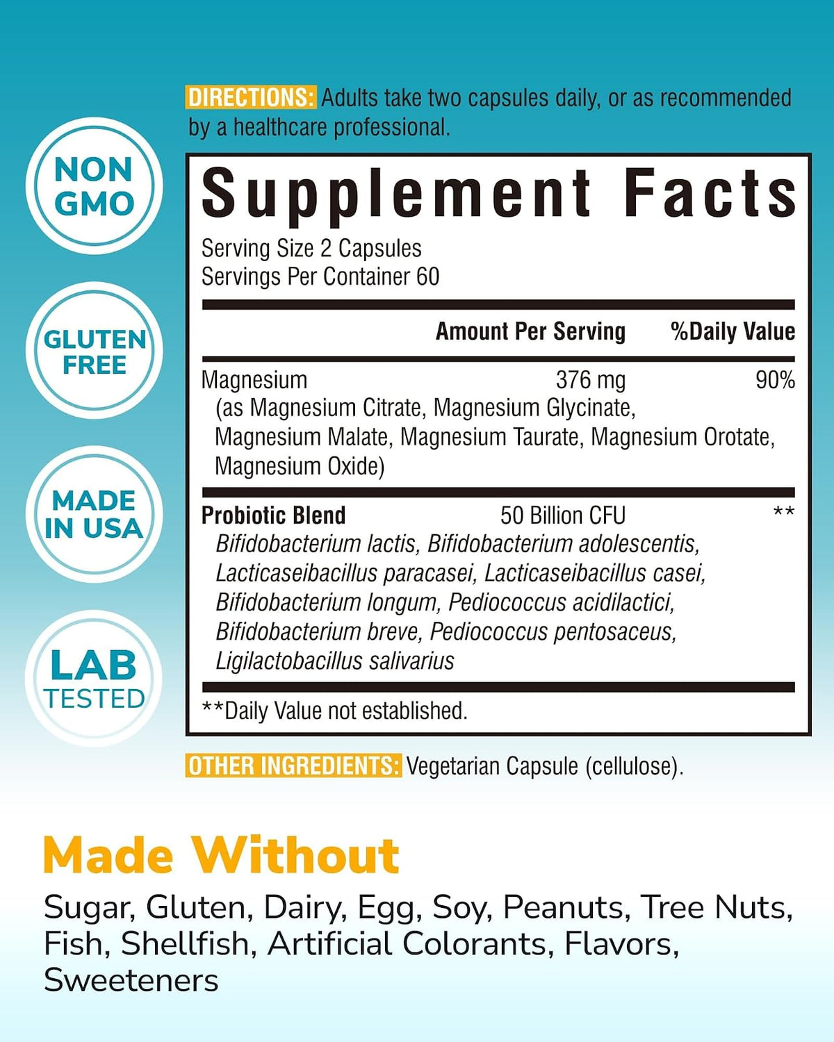 Magnesium complex for gut balance