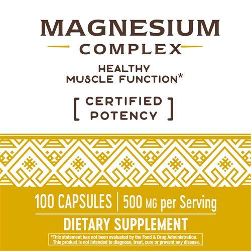 magnesium complex for muscle relaxation
