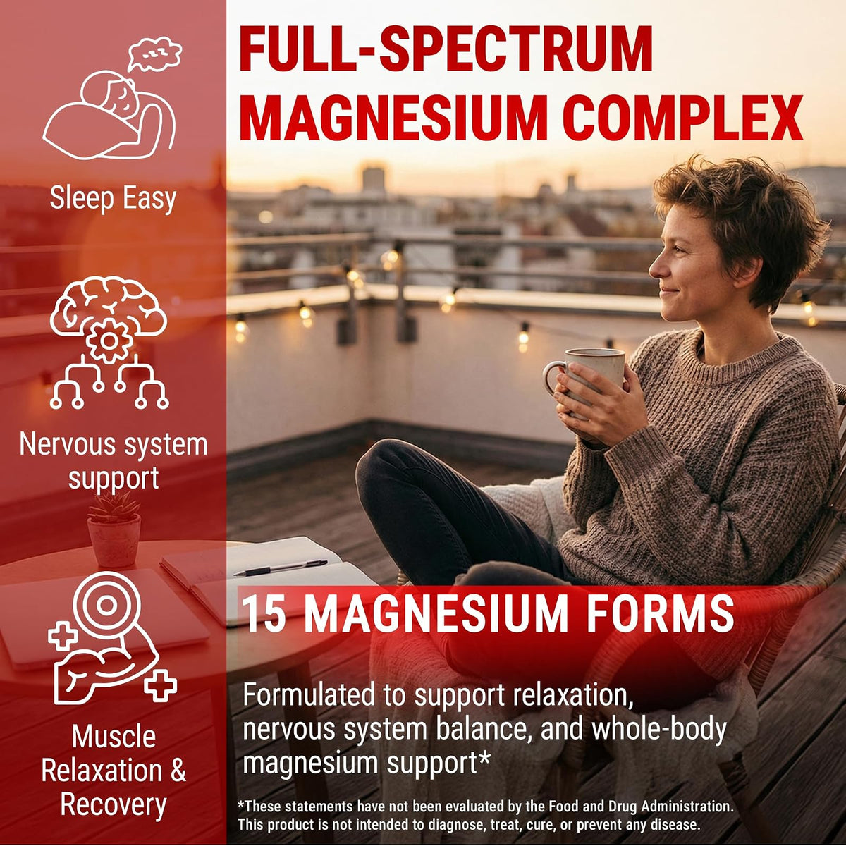 Magnesium complex for muscle relaxation