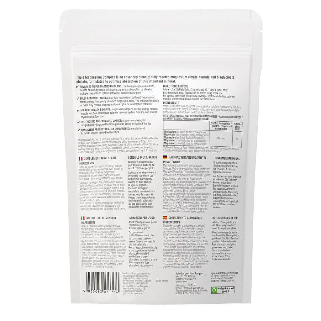 Magnesium complex for muscle relaxation