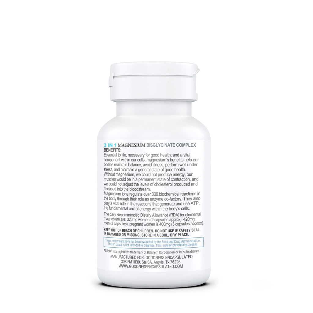magnesium complex for muscle relaxation
