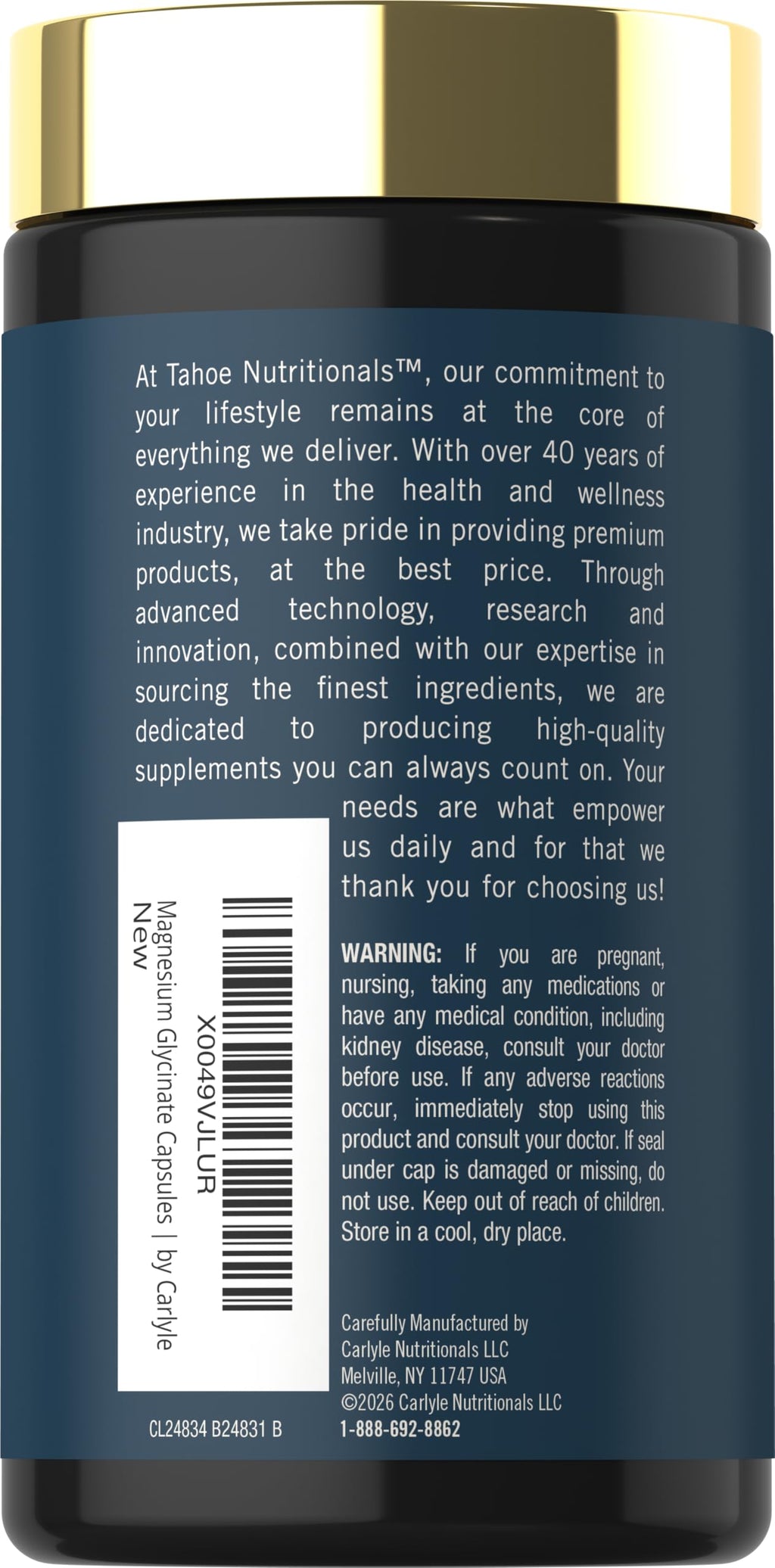 magnesium complex for muscle relaxation