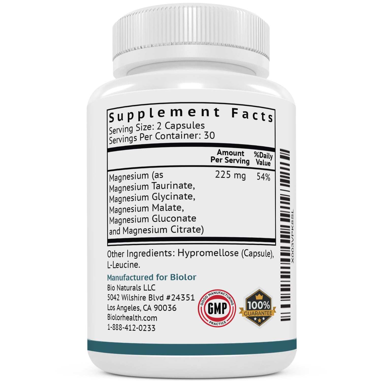 magnesium complex for muscle tension