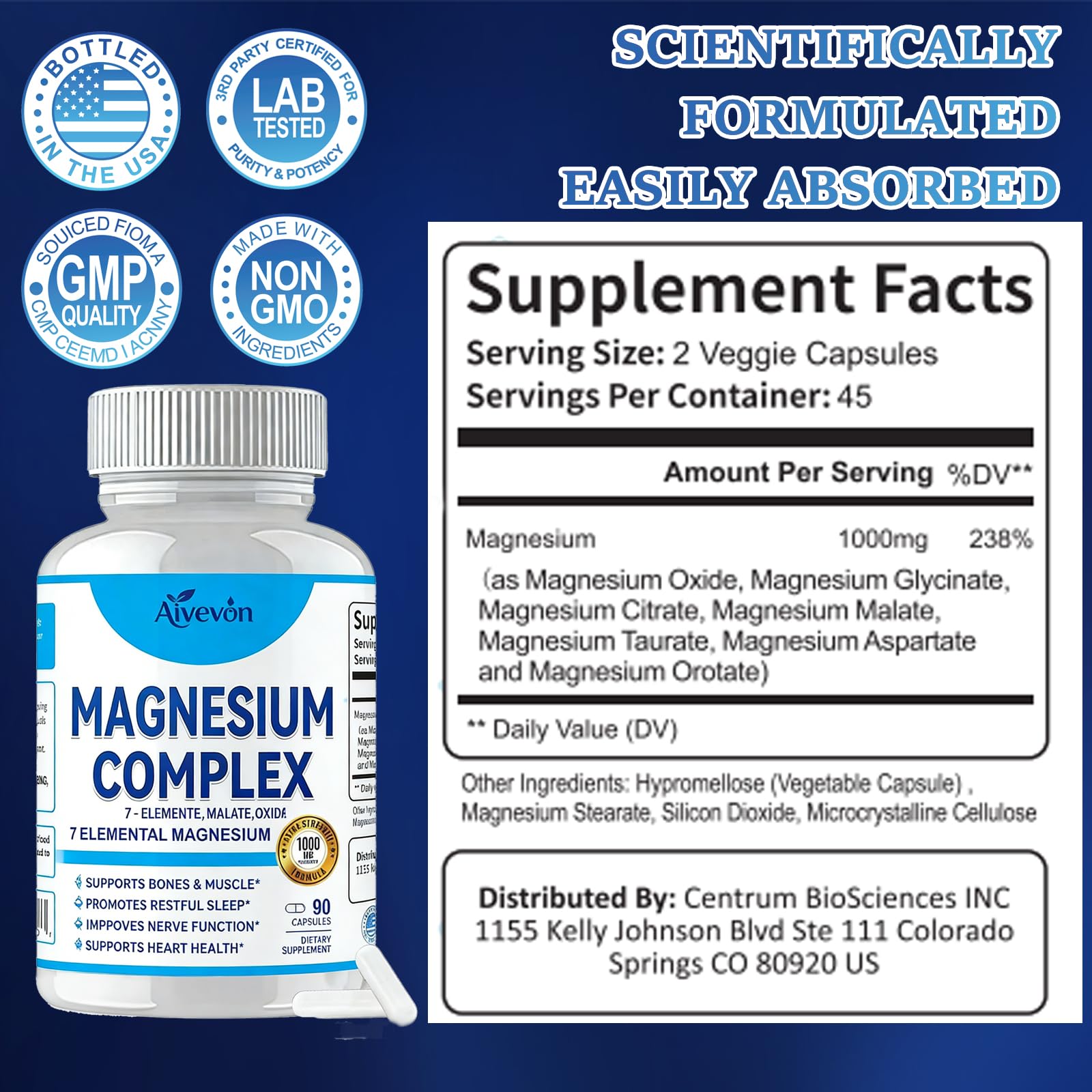 Magnesium complex for overall health