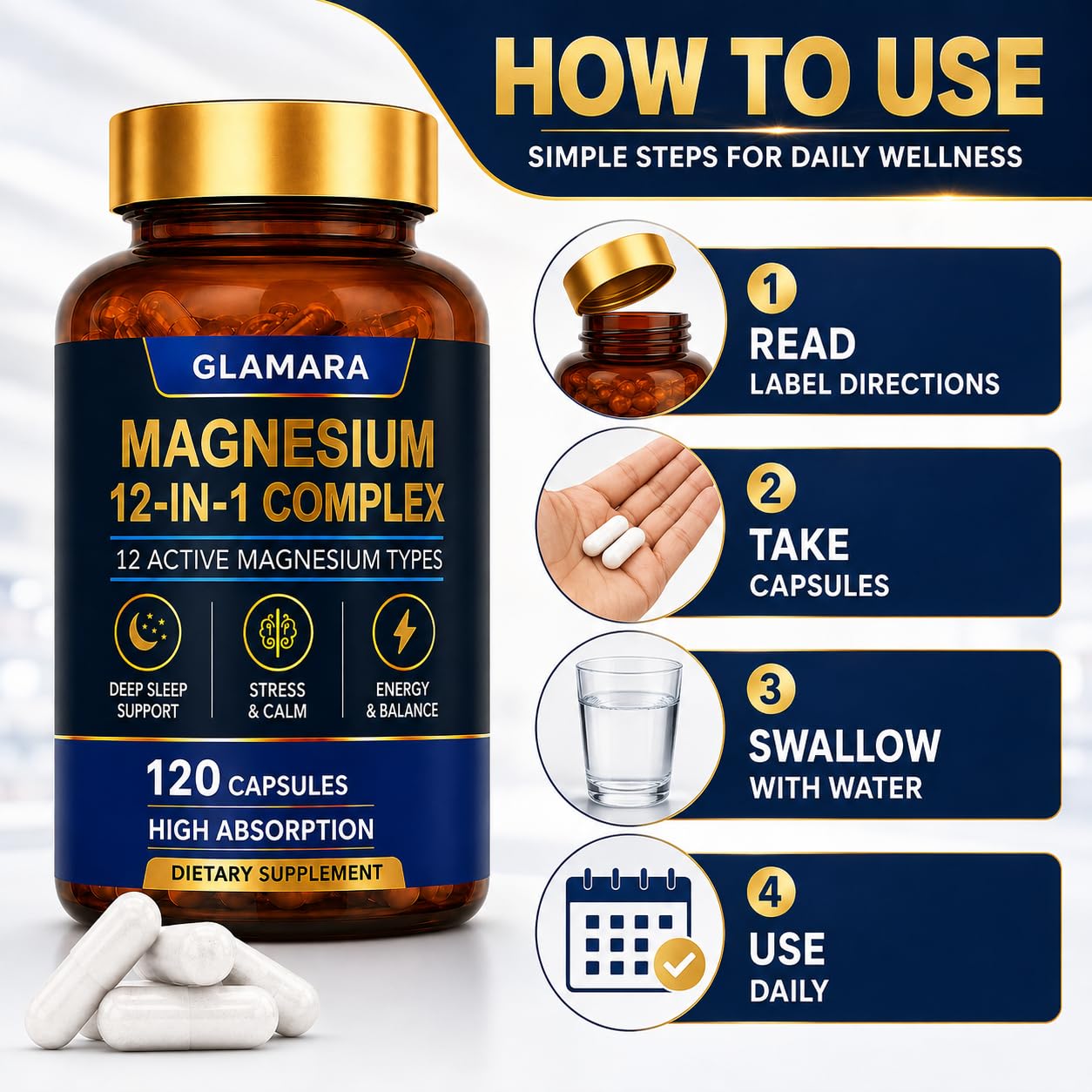 magnesium complex for stress relief