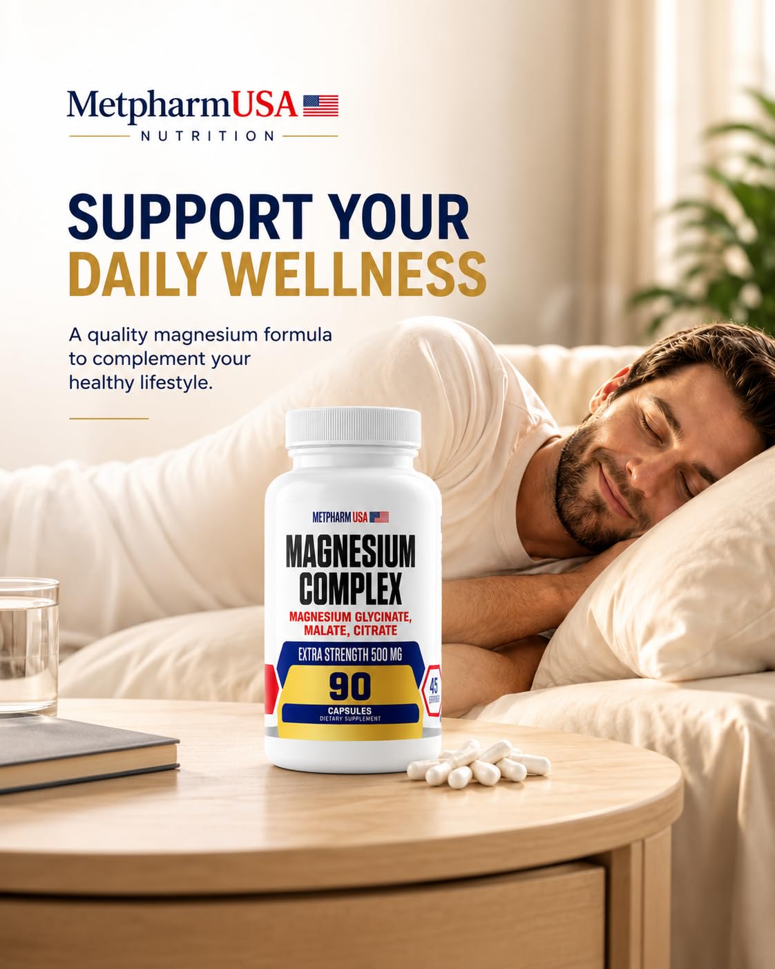 Magnesium complex for stress relief
