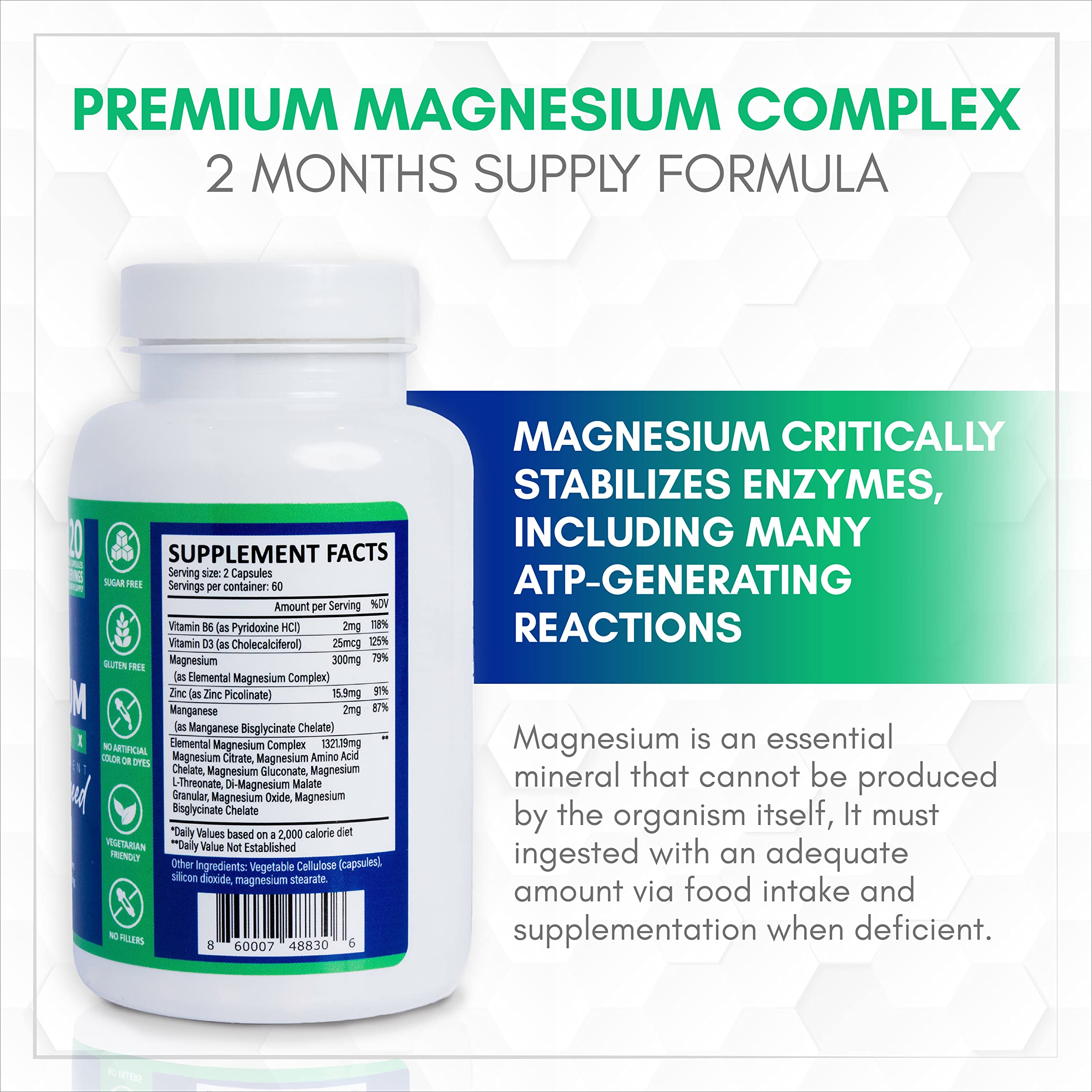 magnesium complex for stress relief