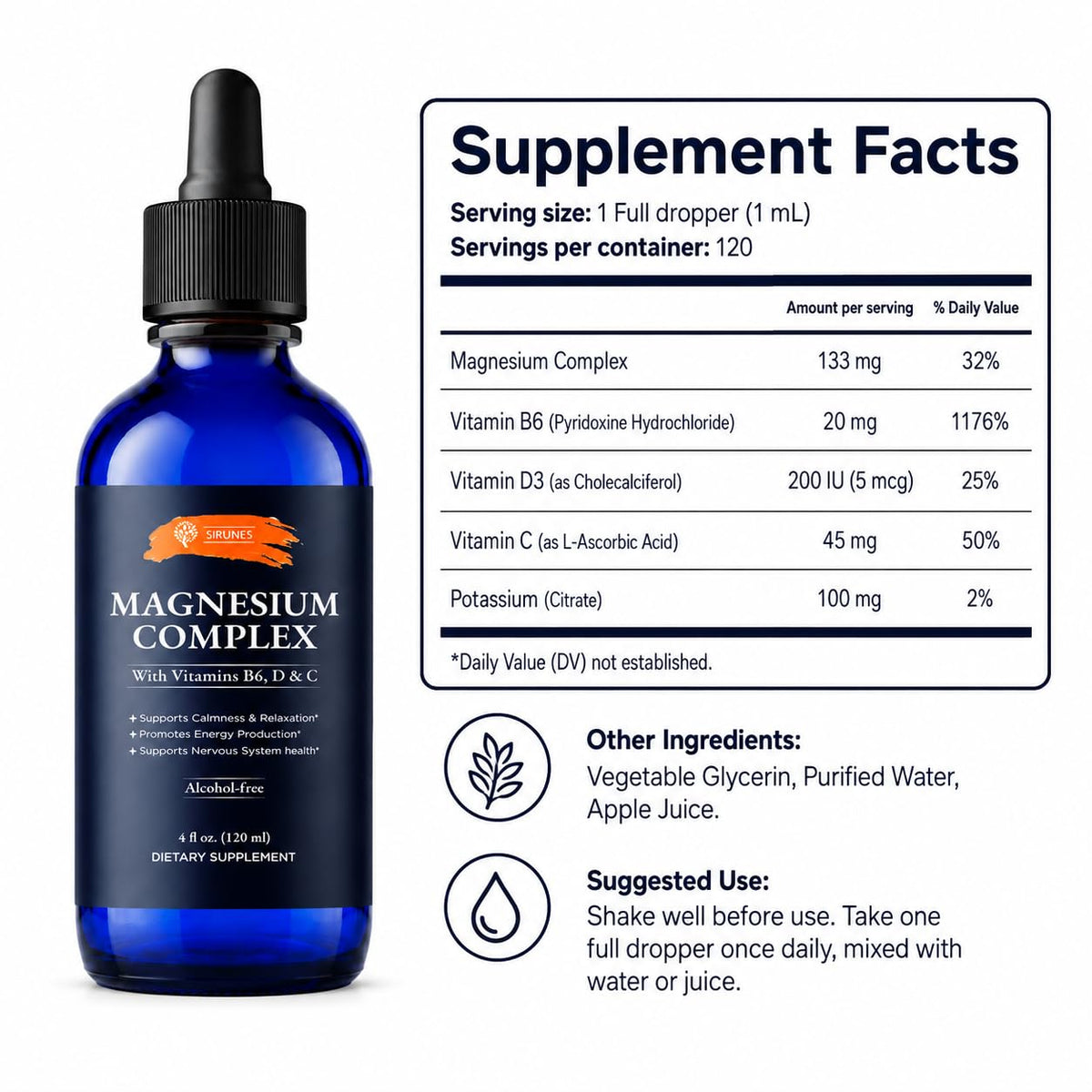 magnesium complex for stress relief