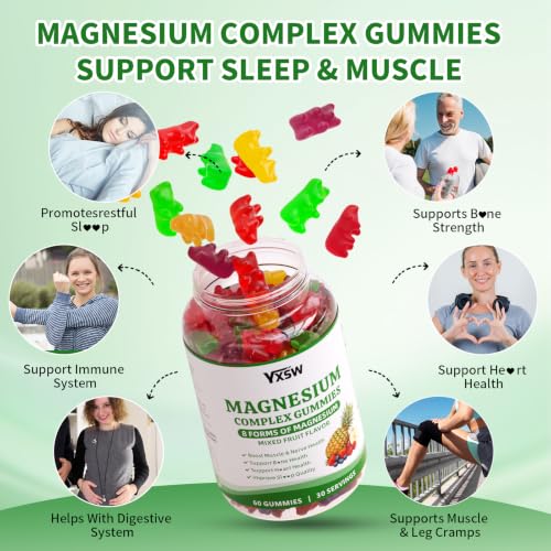 Magnesium complex gummies for better sleep