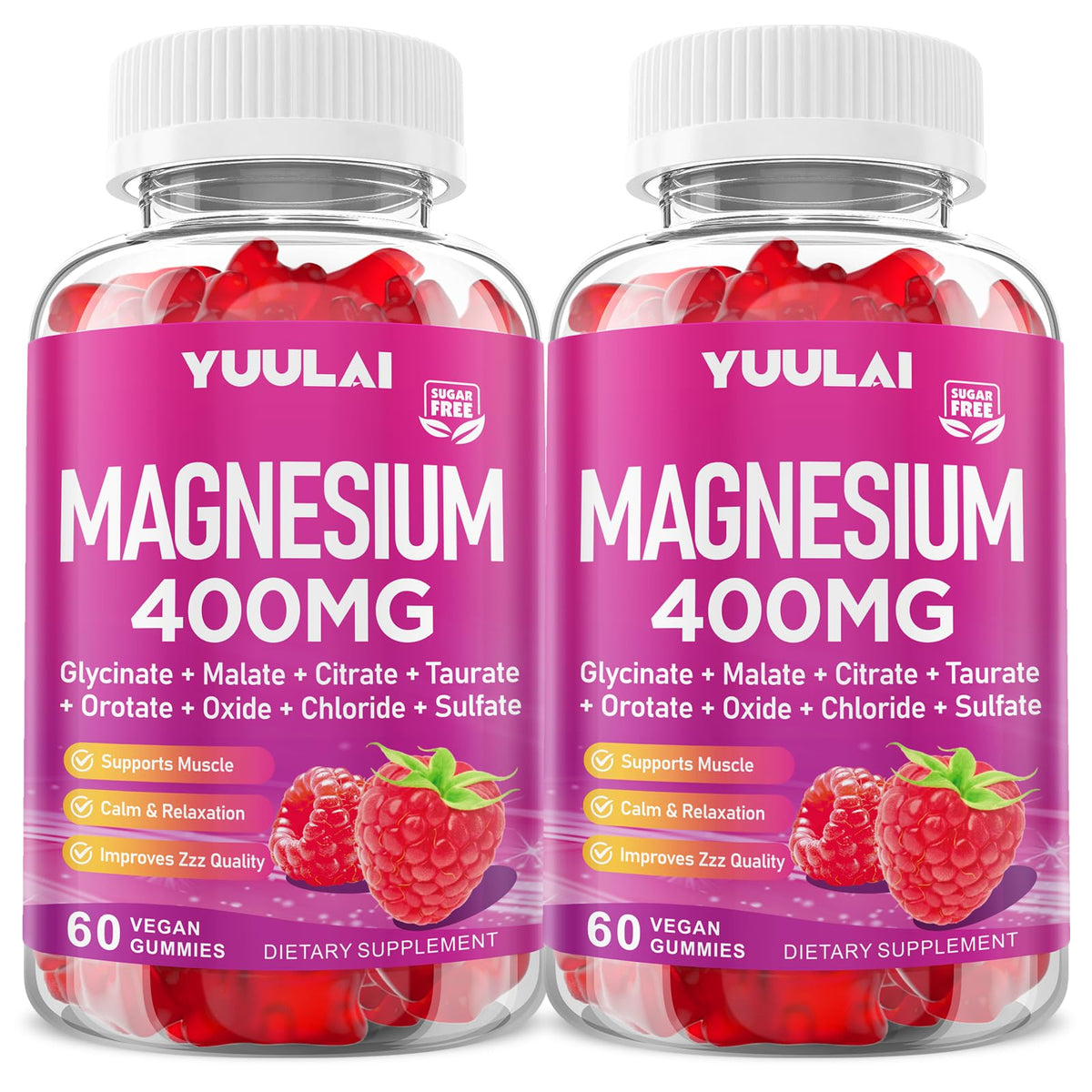 Magnesium complex gummies for relaxation