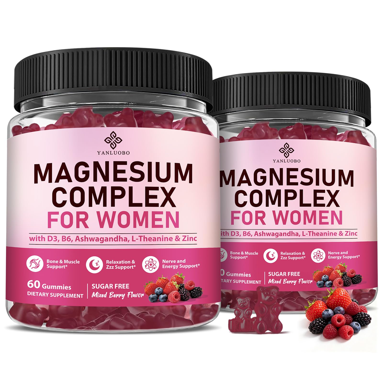 Magnesium complex gummies for relaxation