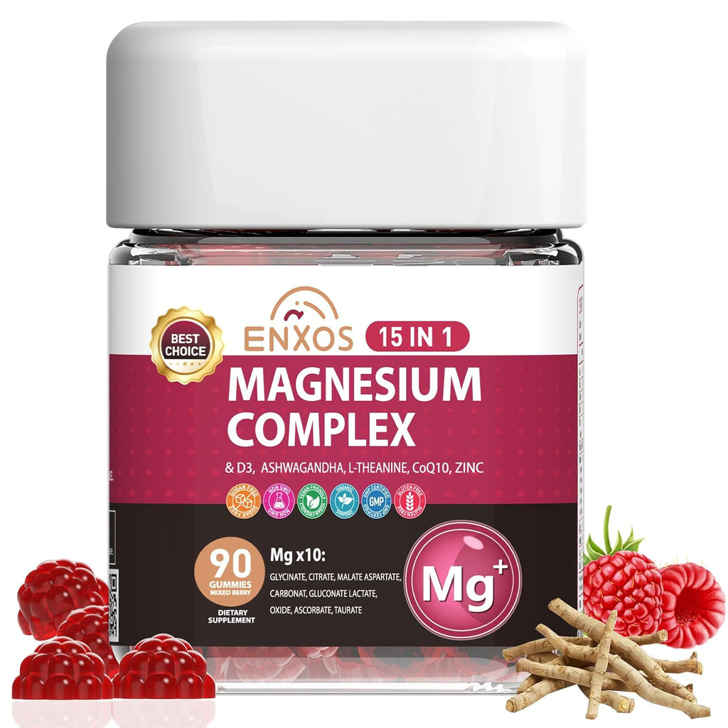 Magnesium complex gummies for relaxation