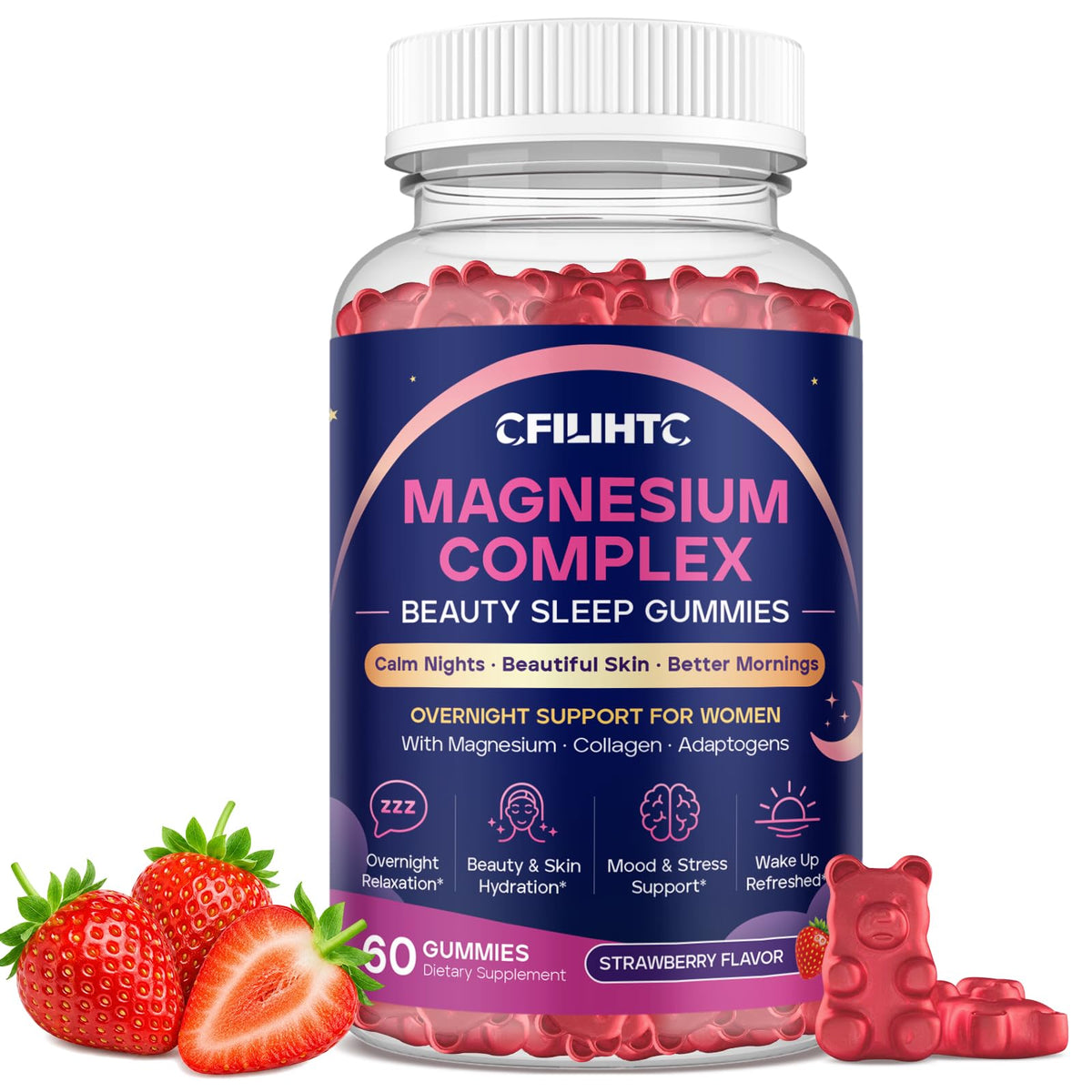 Magnesium complex gummies for relaxation