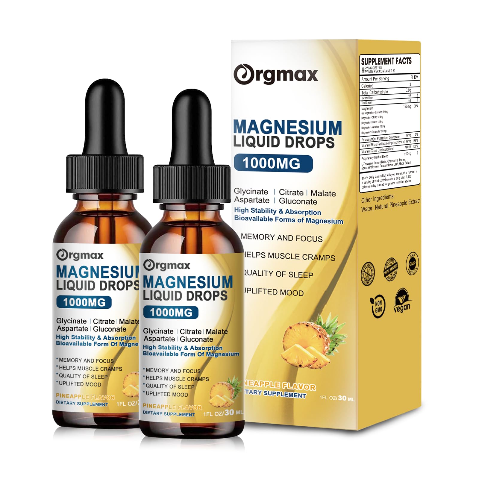 magnesium complex liquid drops
