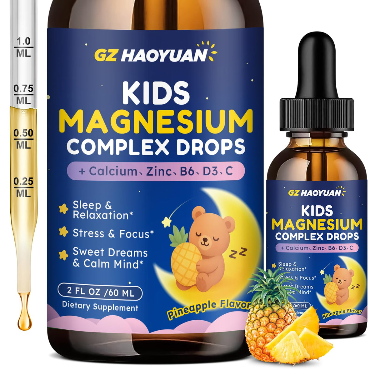 Magnesium complex liquid for kids