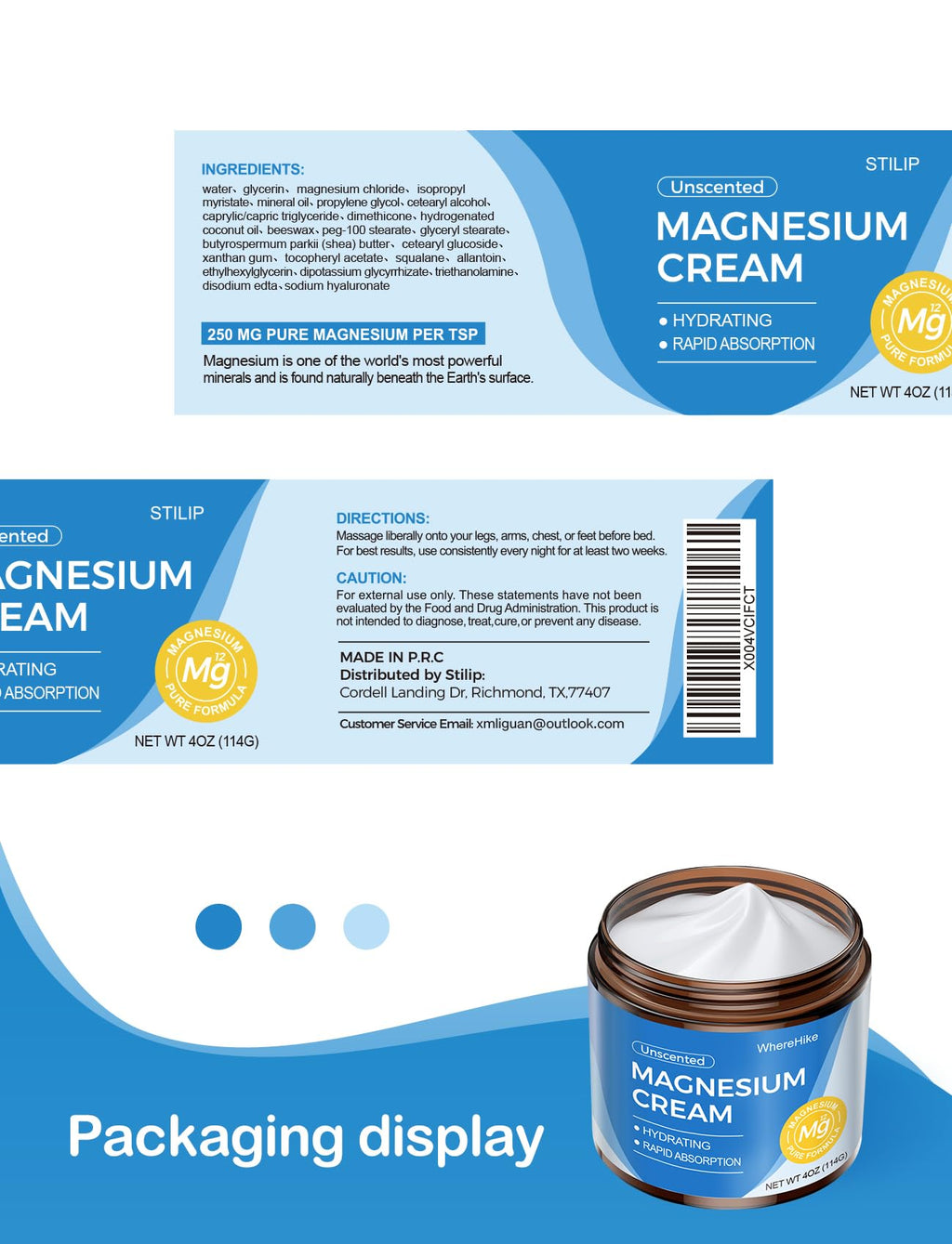 magnesium cream for enhanced skin moisture