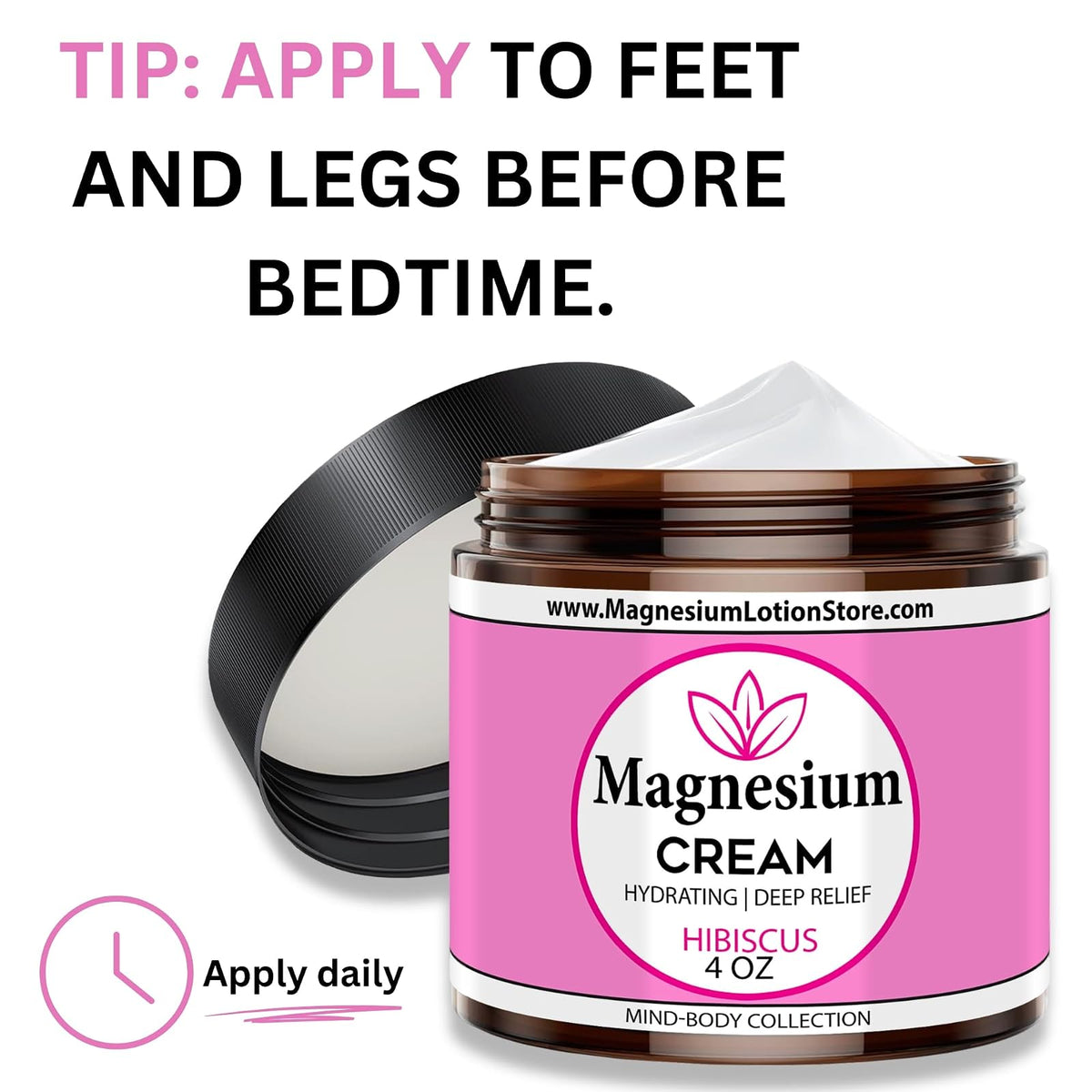 Magnesium cream for stress relief