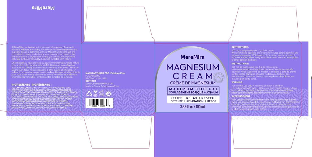 magnesium cream with calming properties