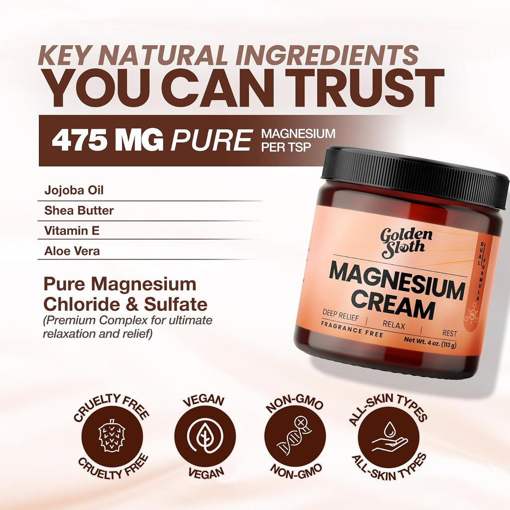 magnesium cream with glycinate and bisglycinate