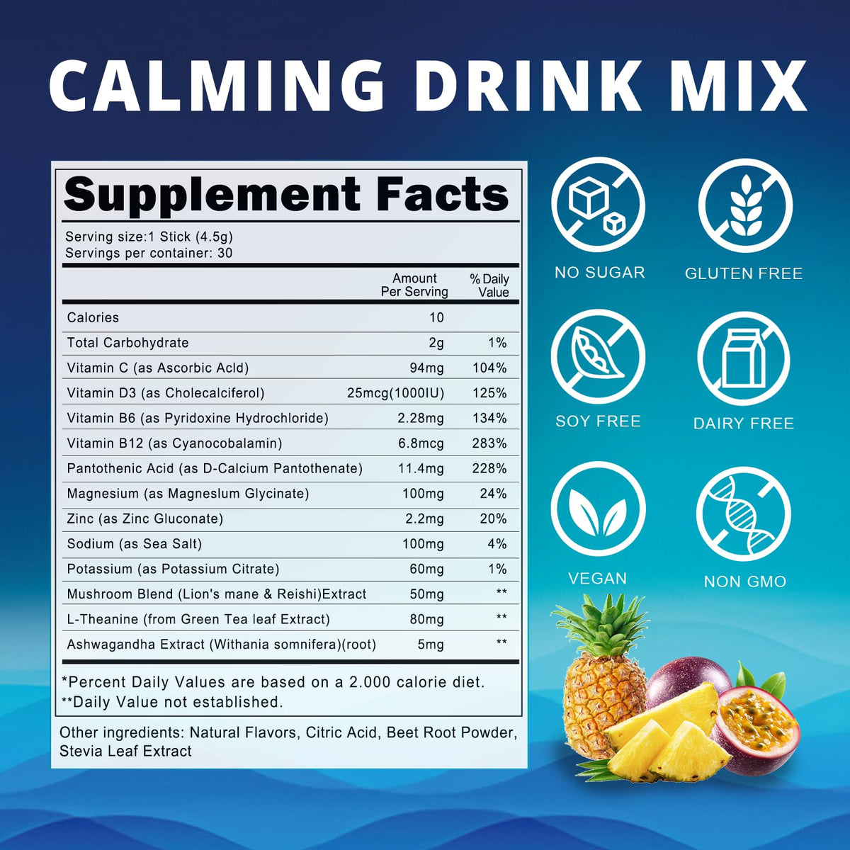 Magnesium drink mix for relaxation